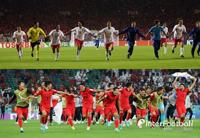 'AGAIN 2002' 20년 전 그날처럼, 붉은악마 품에 안긴 태극전사