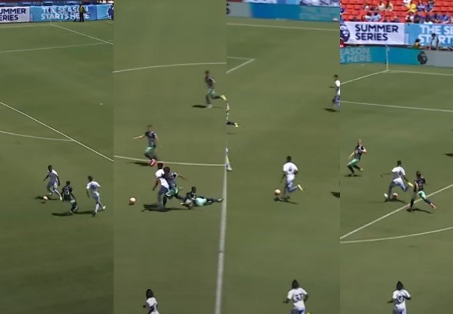 '손흥민 빙의' A.빌라 '센터백', 80m 드리블 돌파→환상적 마무리, "푸스카스만큼 대단해!"