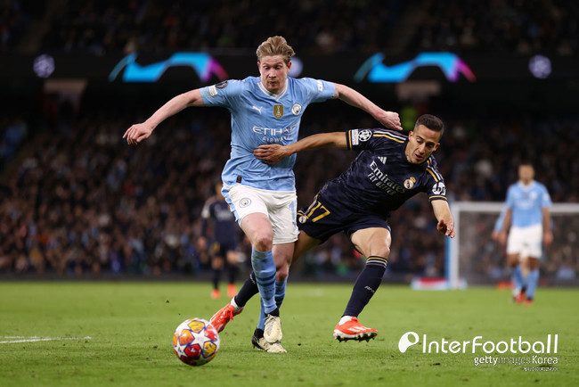 맨시티 초비상! KDB-홀란드 FA컵 4강 결장?... “근육에 문제를 느꼈다”