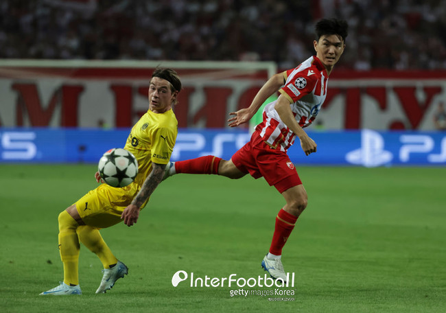 [UCL PO 리뷰] '챔스 본선 진출!' 황인범 미친 활약, LB 설영우...즈베즈다 뒤집기 성공! 보되에 총합 3-2 승리