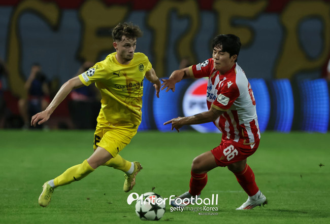 [UCL PO 리뷰] '챔스 본선 진출!' 황인범 미친 활약, LB 설영우...즈베즈다 뒤집기 성공! 보되에 총합 3-2 승리