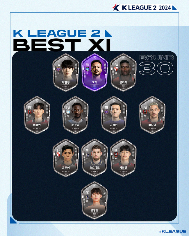 [오피셜] '1골 2도움' 전북 안드리고, K리그1 30R MVP 선정...K리그2는 천안 모따