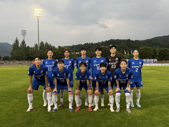 화천 KSPO 여자축구단, 수원FC위민 제압…2025 WK리그 단 1패 ‘독주’